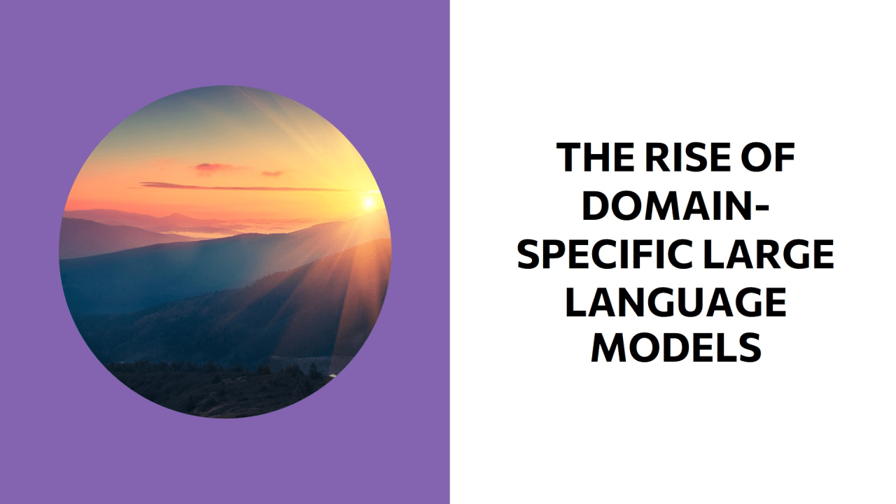 The Rise of Domain-Specific Large Language Models and Why it Matters to ...